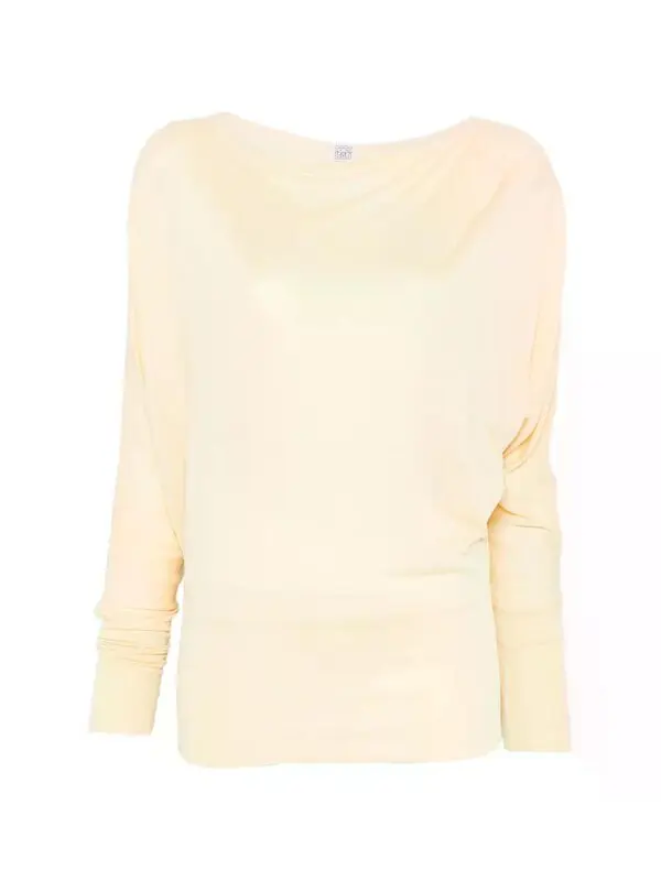 TOTEME Boat-neck Jersey Sweater - Yellow