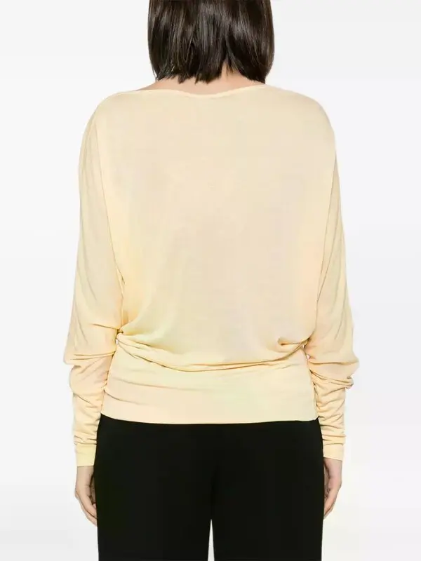 TOTEME Boat-neck Jersey Sweater - Yellow