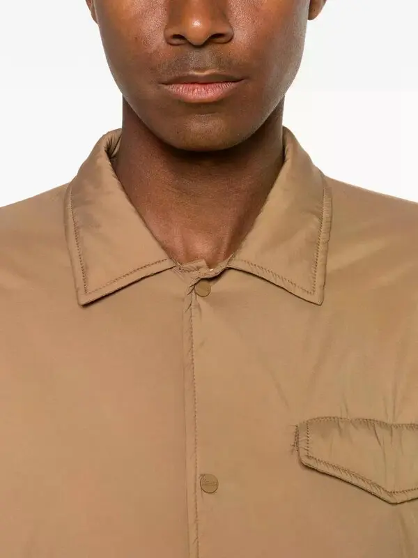 Herno Padded Shirt Jacket - Brown