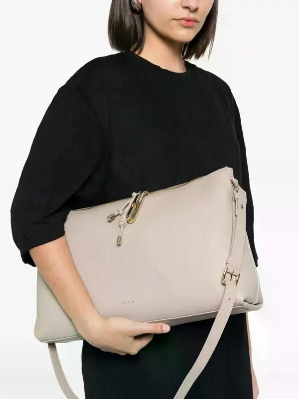 Furla Medium Debby Shoulder Bag - Neutrals