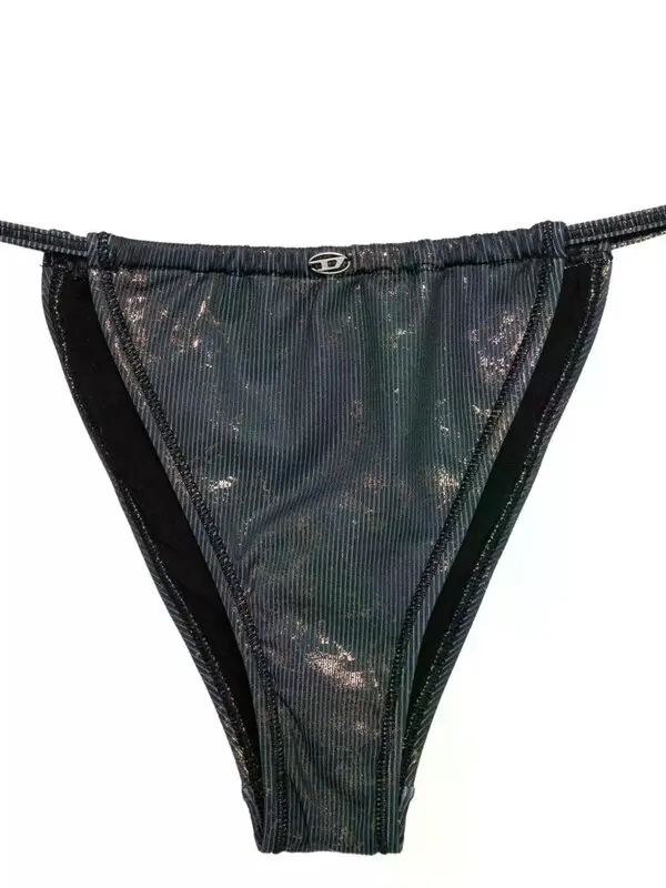 DIESEL® Jodie-ultl Metallic-effect Bikini Bottoms