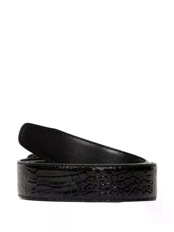 Karl Lagerfeld Croc-effect Leather Belt