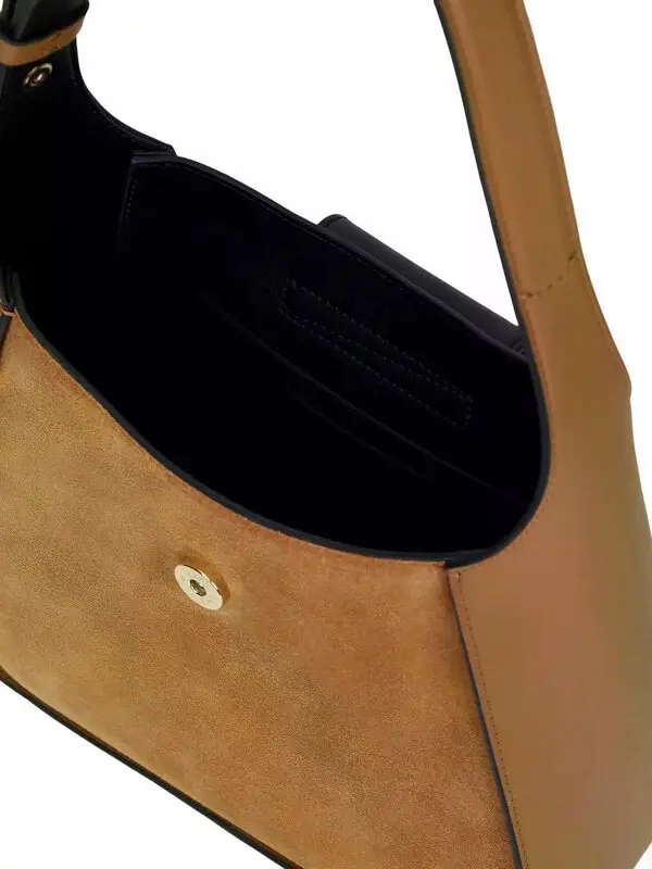 Karl Lagerfeld K/signature Suede Shoulder Bag - Neutrals