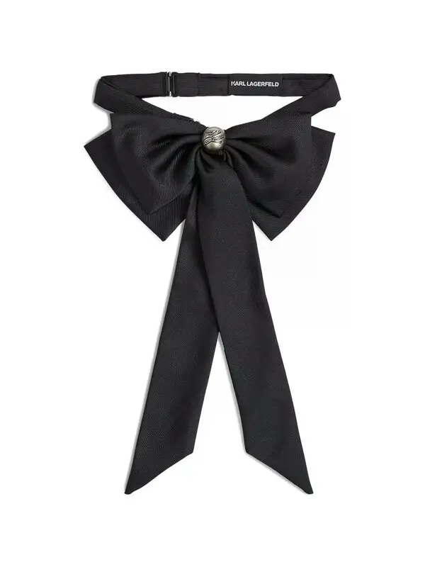 Karl Lagerfeld K/autograph Bow Tie - Black