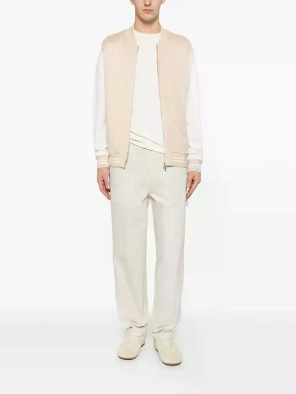 Eleventy Zip-up Bomber Jacket - Neutrals