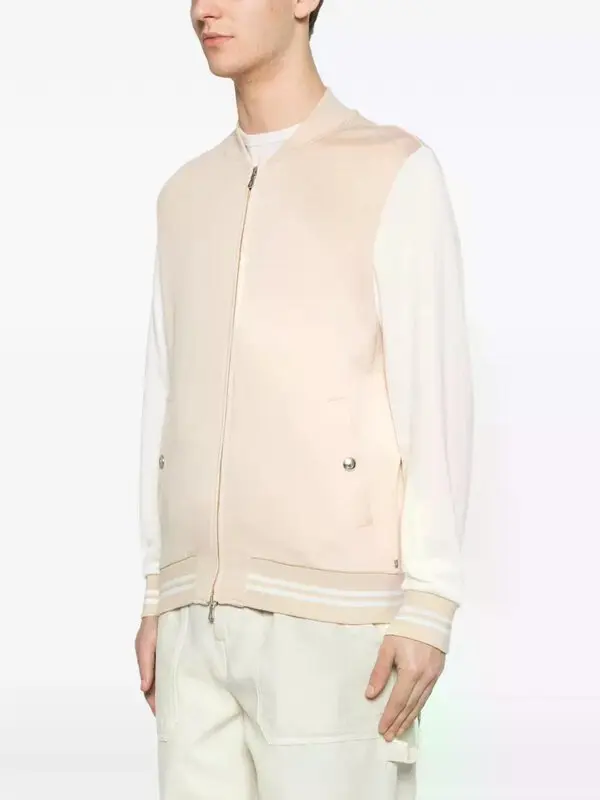 Eleventy Zip-up Bomber Jacket - Neutrals