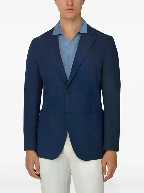 Boggi Milano Patch-pocket Single-breasted Blazer