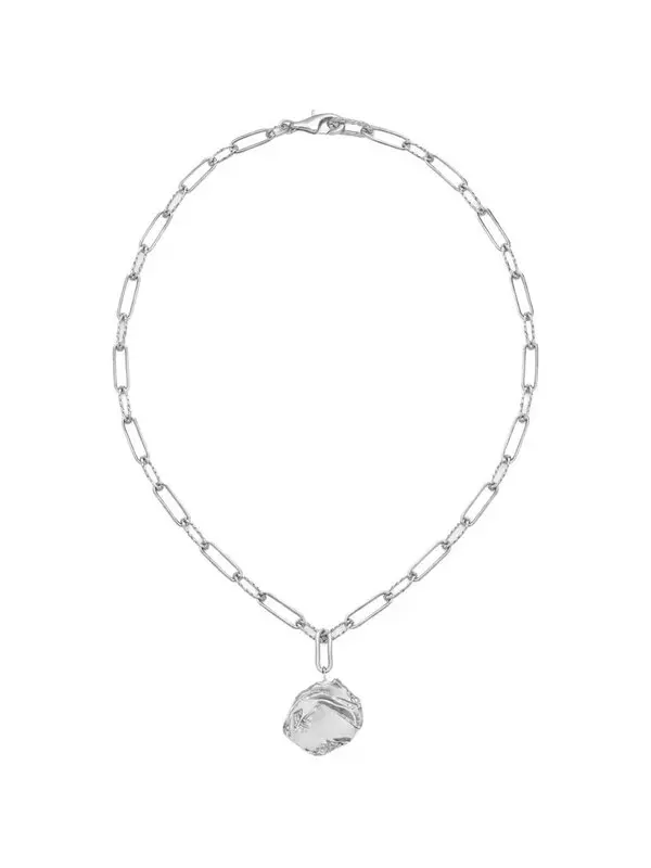 YOJ Chain Pendant Necklace - Silver