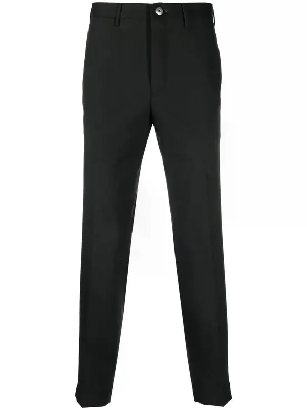Incotex Wool-blend Tailored Trousers - Black