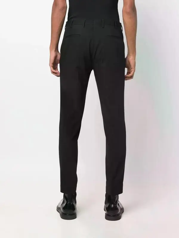 Incotex Wool-blend Tailored Trousers - Black