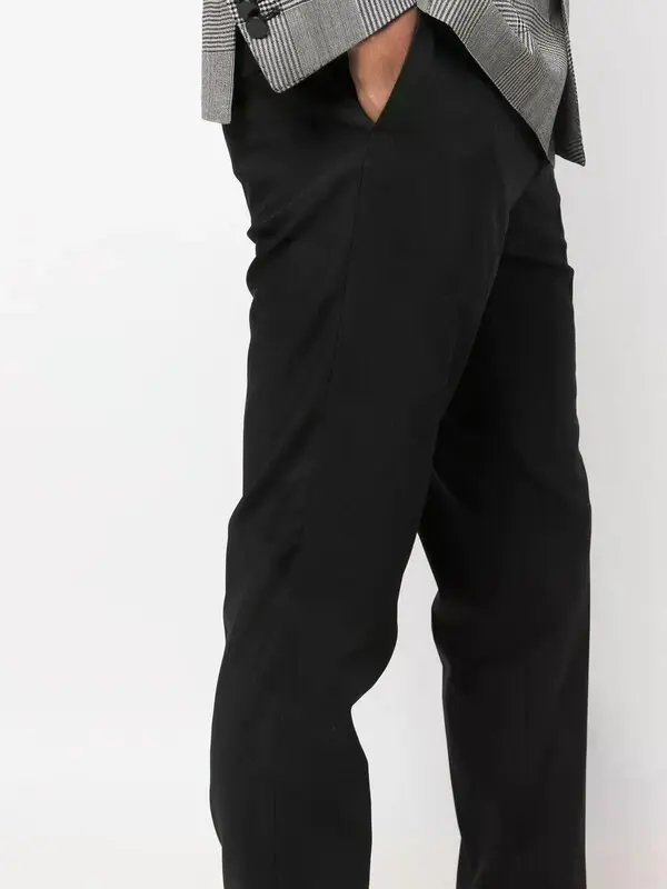 Incotex Wool-blend Tailored Trousers - Black