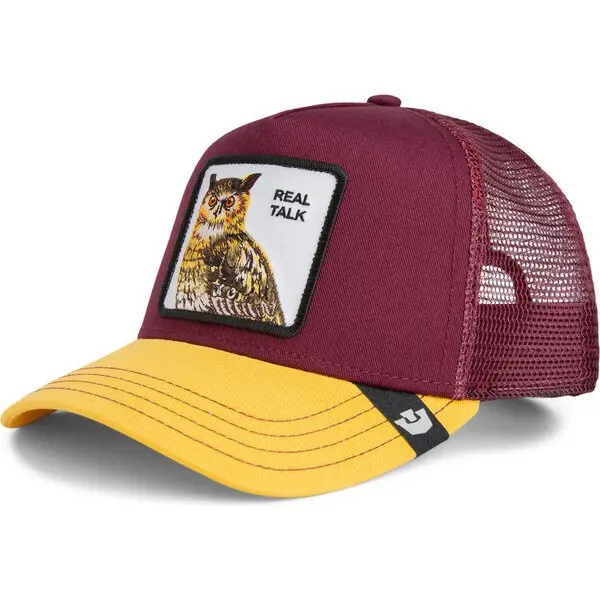 GOORIN BROS Real Talk Owl Patch Trucker Hat - Desire/beam