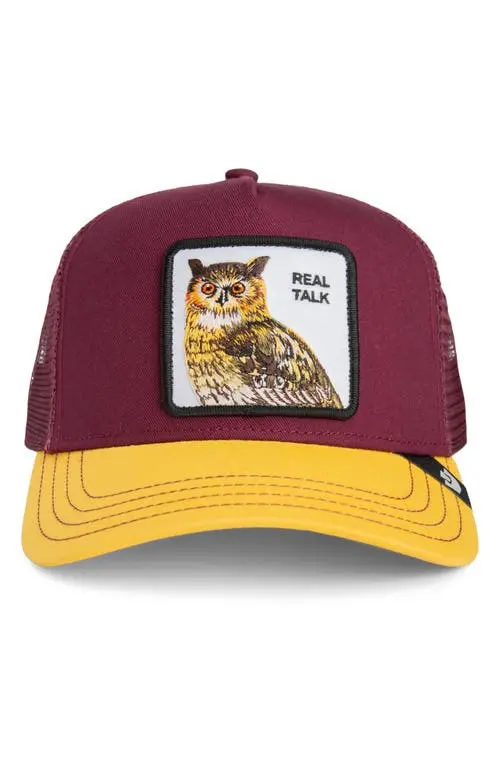 GOORIN BROS Real Talk Owl Patch Trucker Hat