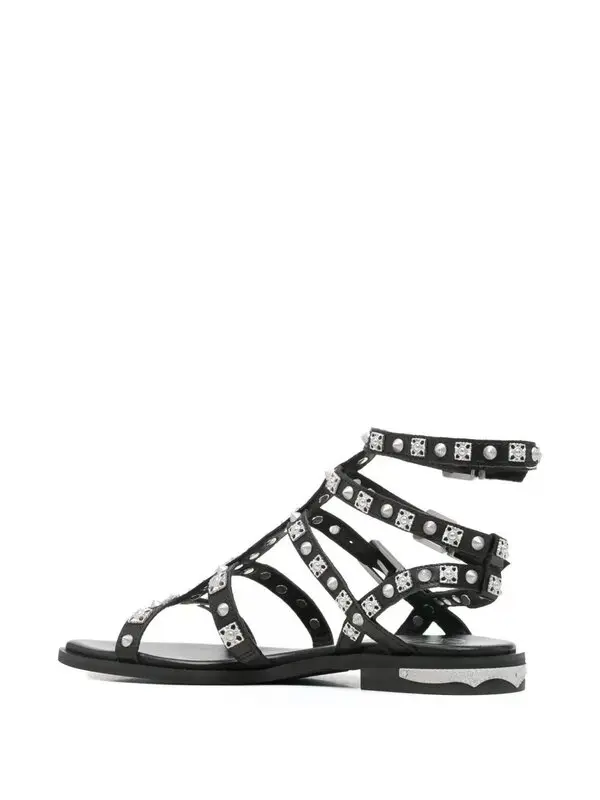 Ash Parkour Stud-embellished Leather Sandals
