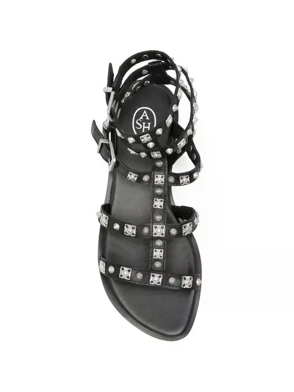 Ash Parkour Stud-embellished Leather Sandals