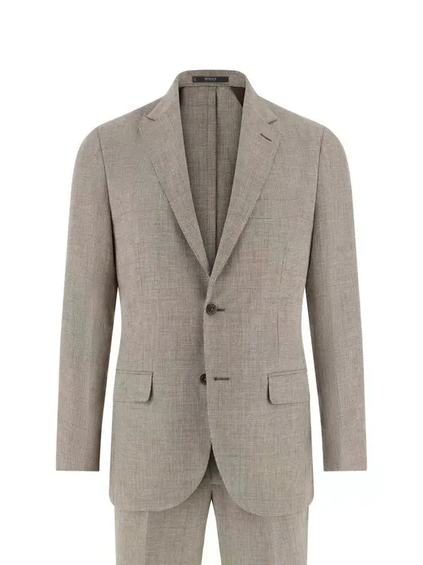 Boggi Milano Micro Patterned Double Pleat Suit