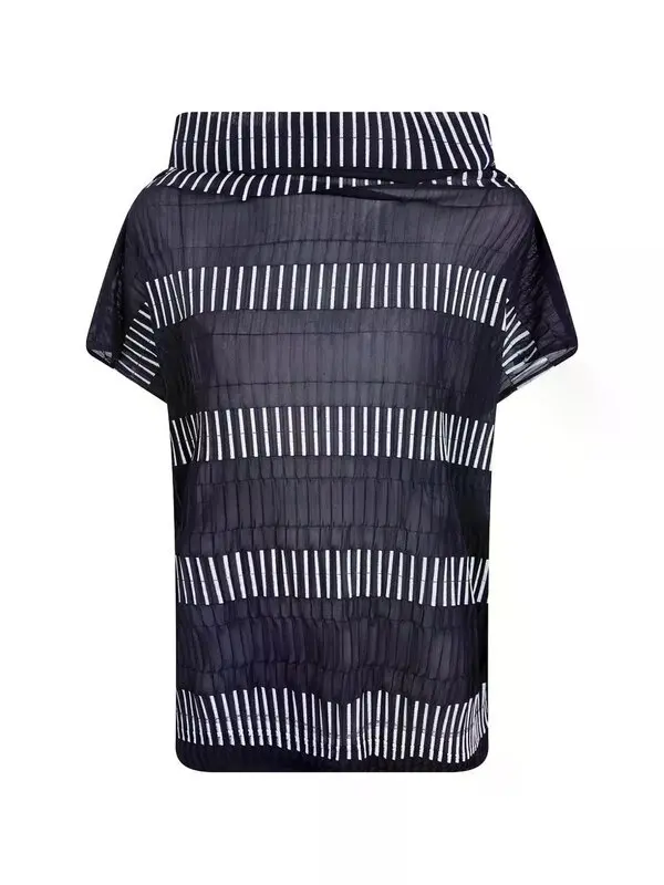 PIERANTONIOGASPARI Stripe-pattern Textured Top