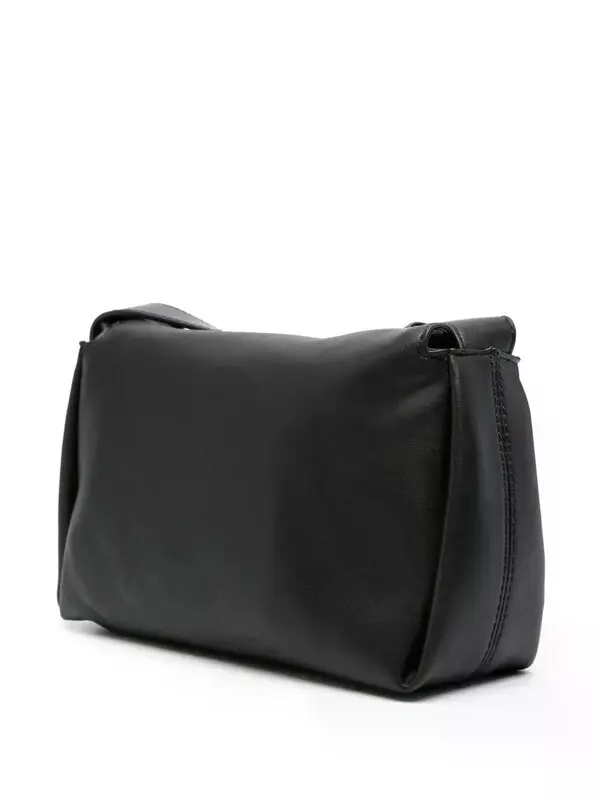 Calvin Klein Logo-embossed Leather Shoulder Bag