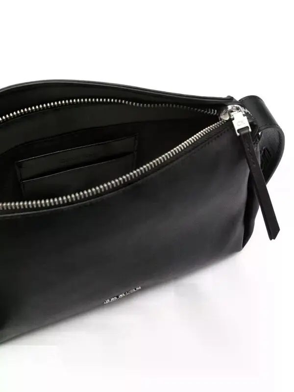 Calvin Klein Logo-embossed Leather Shoulder Bag