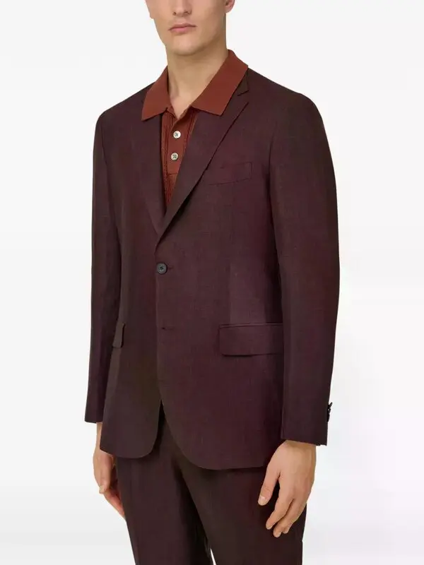 Boggi Milano Pure Linen Suit - Purple