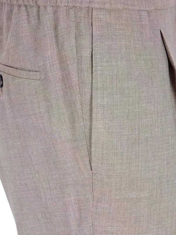Incotex Pleated Drawstring Trousers - Neutrals