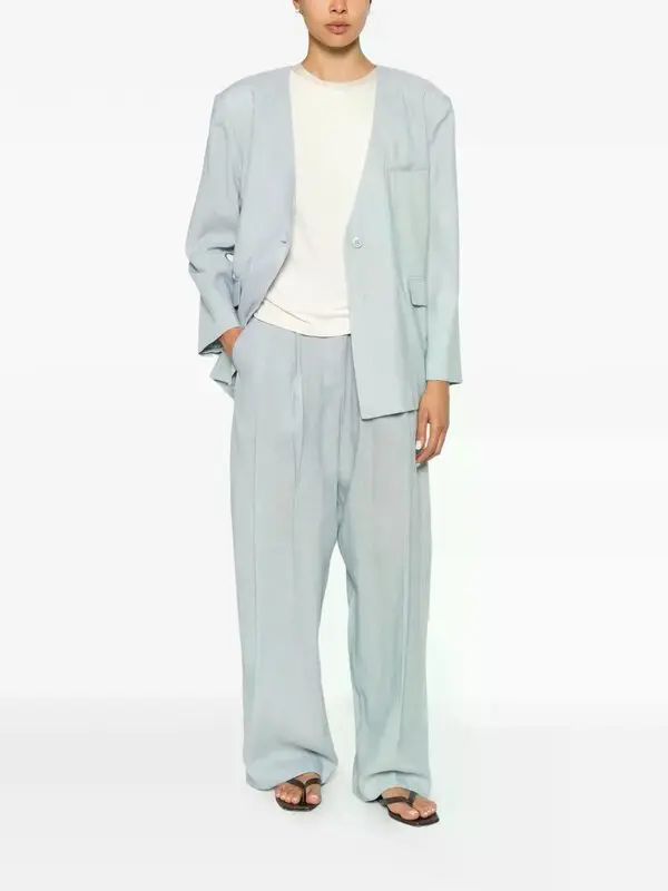 ELEH V-neck Blazer - Blue