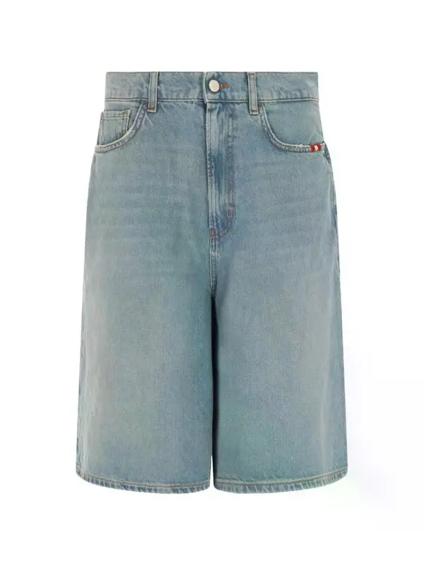 AMISH SUPPLIES Wide-leg Denim Shorts