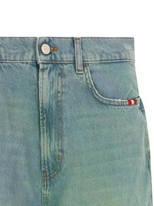 AMISH SUPPLIES Wide-leg Denim Shorts