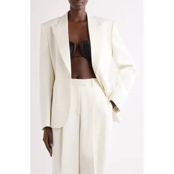 Givenchy Wool And Mohair Tailored Jacket - White