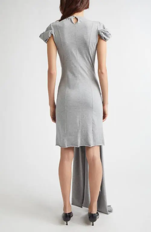 JULIE KEGELS Draped Cotton Jersey Dress