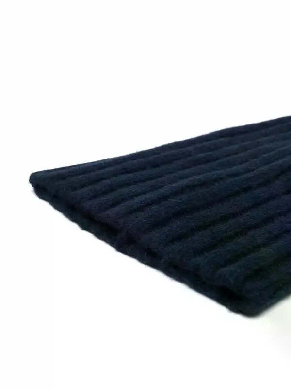 LANEUS Ribbed-knit Cashmere Beanie