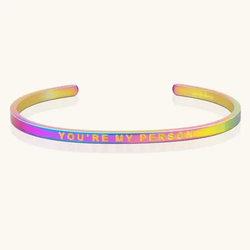 MANTRA You're My Person Bracelet - Outside - Aurora