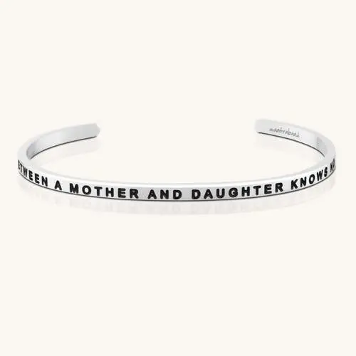 MANTRA Mother & Daughter Bangle - Outside - Silver