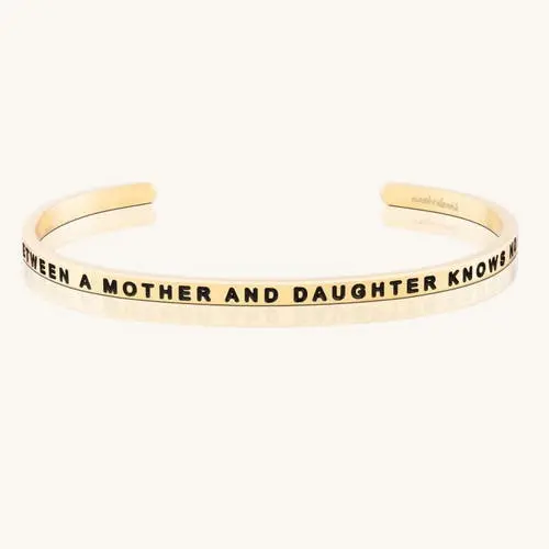MANTRA Mother & Daughter Bangle - Outside - Yellow Gold