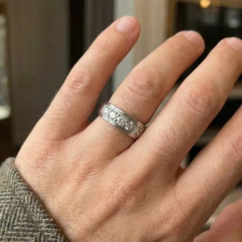 BLISS DIAMOND 1 1/2ct Lab Grown Diamond Ring In 10k Gold Five Stone
