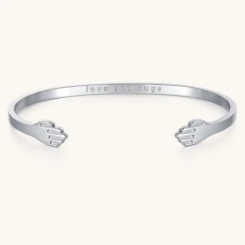 MANTRA Love And Hugs Bracelet - Silver