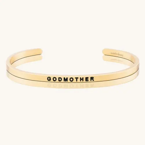 MANTRA Godmother Stainless Steel Bracelet - Yellow Gold