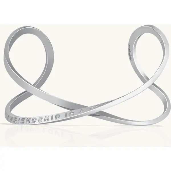 MANTRA Infinity Cuff Bracelet - Silver