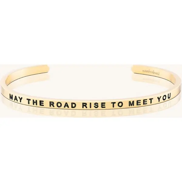 MANTRA May The Road Rise To Meet You Bracelet - Yellow Gold