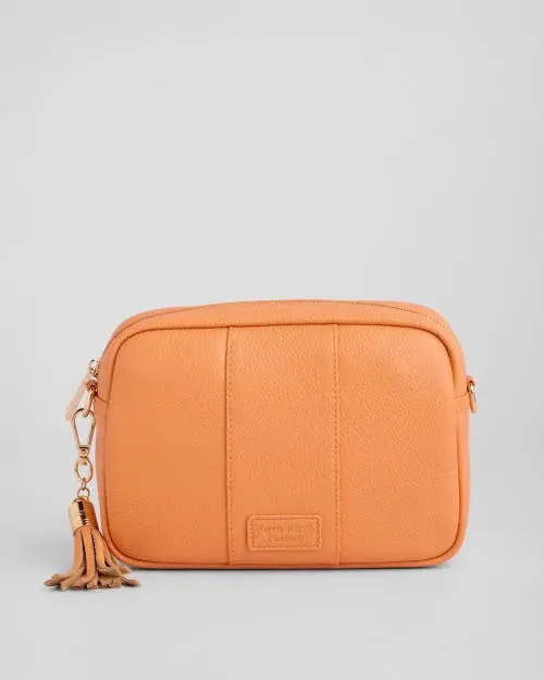 POM POM LONDON City Crossbody Bag - Mango Tango