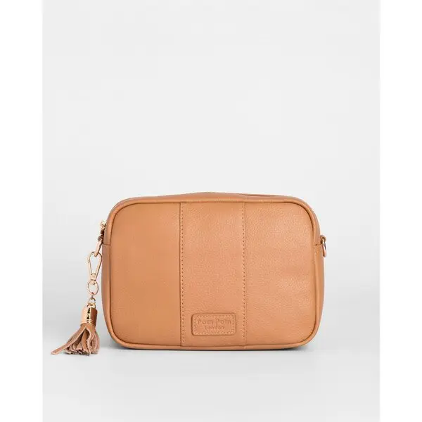 POM POM LONDON City Crossbody Bag - Maple