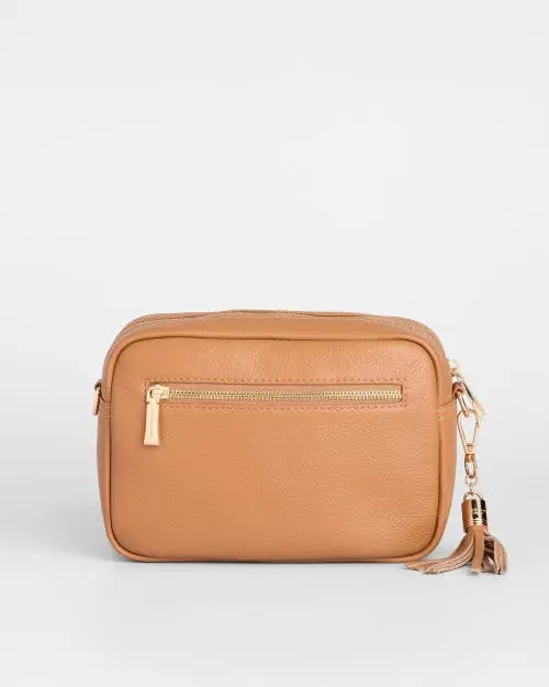 POM POM LONDON City Crossbody Bag - Maple