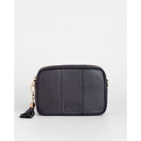 POM POM LONDON City Crossbody Bag - Navy