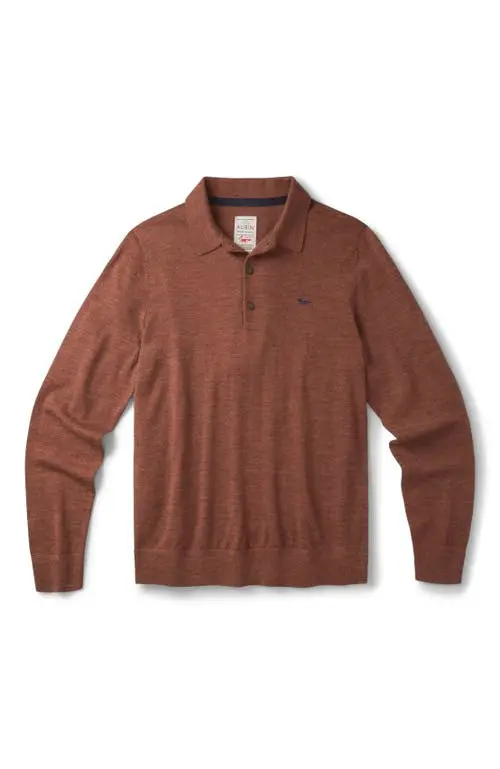AUBIN Chapel Merino Long Sleeve Polo