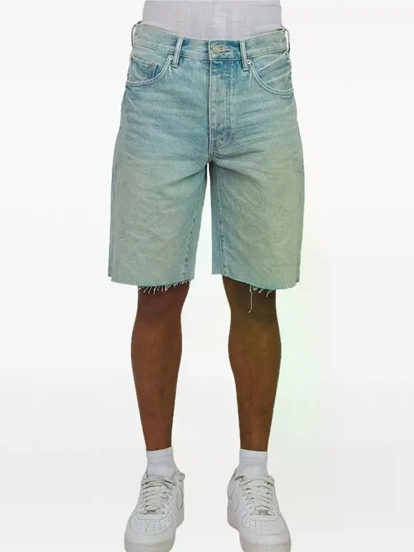 PURPLE BRAND Raw-hem Denim Shorts