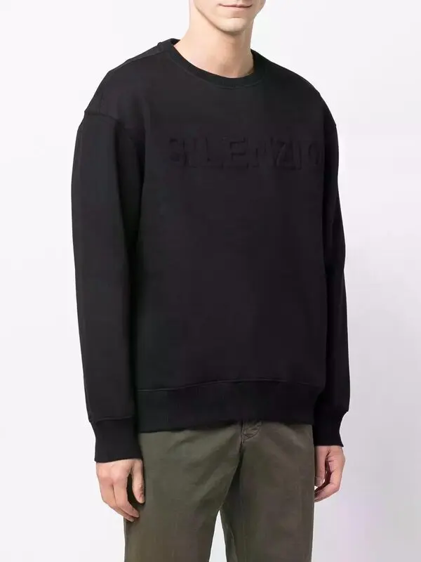 Aspesi Logo-print Crew Neck Sweatshirt - Black