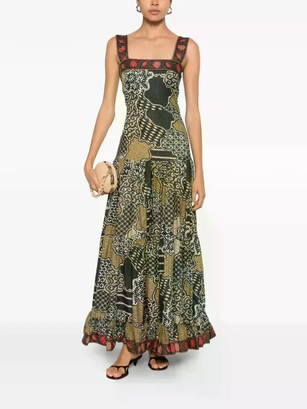 PHILIPPA 1970 Zita Abstract-print Maxi Dress