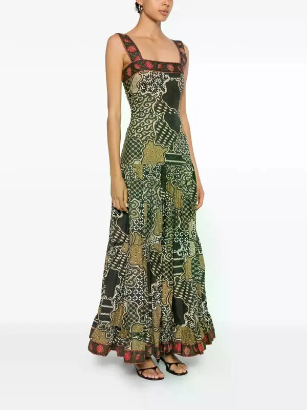 PHILIPPA 1970 Zita Abstract-print Maxi Dress