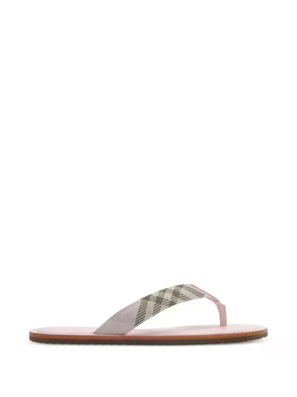 Burberry Pavilion Check Sandals - Pink