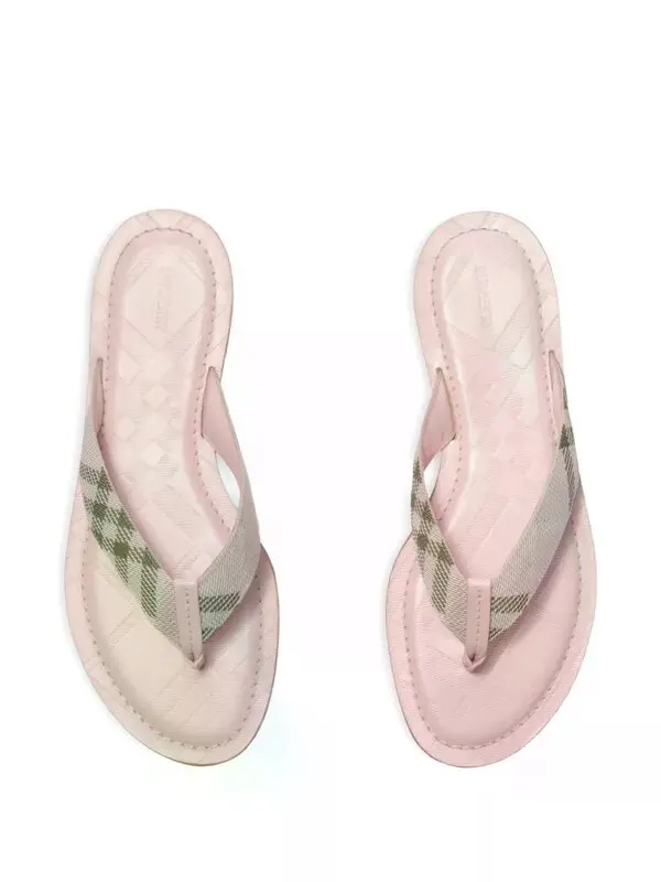 Burberry Pavilion Check Sandals - Pink
